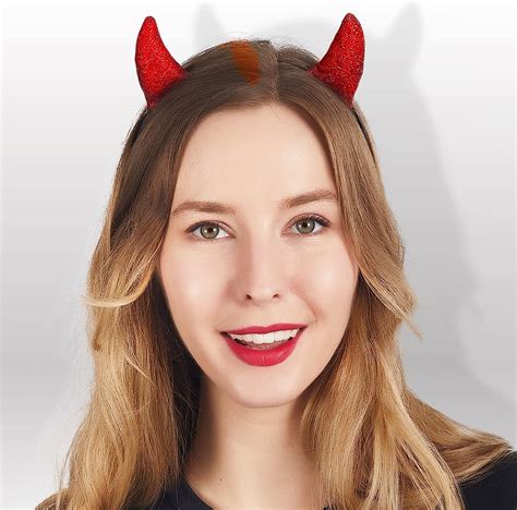 Red Demon Horns Headband Spooktacular Creations
