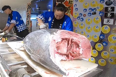 蓝鳍金枪鱼整条切割，全程不眨眼录制，五星级酒店老总亲自来订购凤凰网视频凤凰网