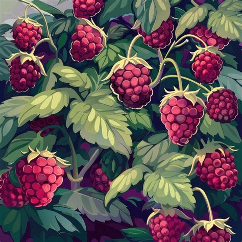 Premium Photo Loganberry Vector Illustration