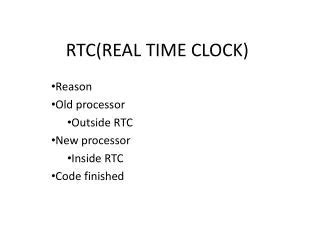 PPT Real Time Clock PowerPoint Presentation Free Download ID