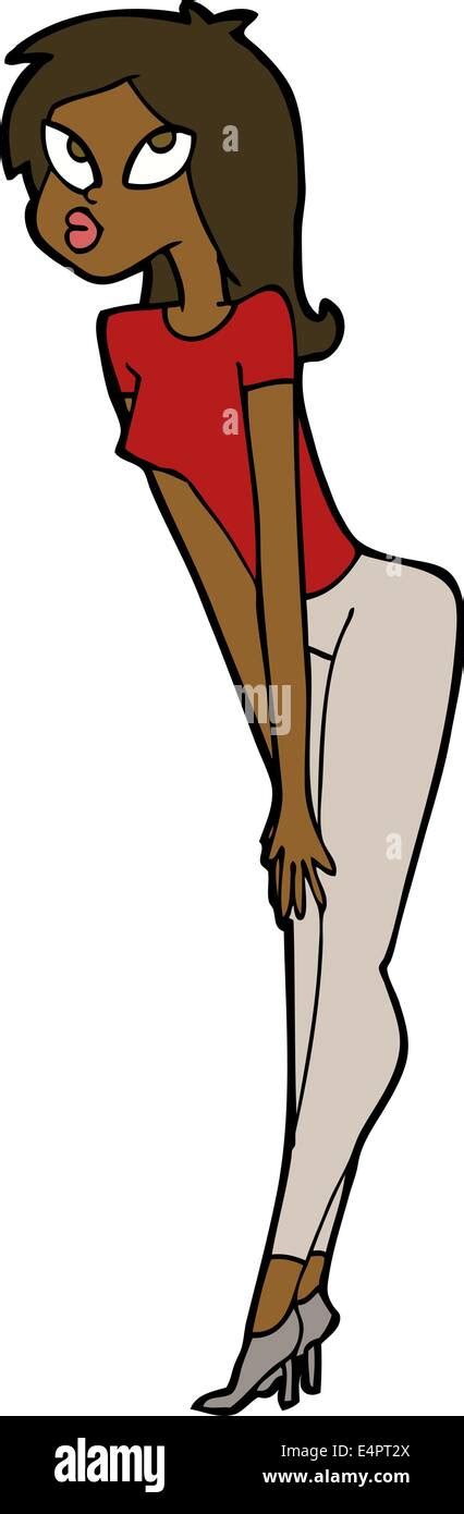 Cartoon Attractive Girl Stock Vector Image And Art Alamy