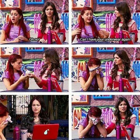 Victorious Scene Icarly And Victorious Funny Disney Memes Victorious Cast