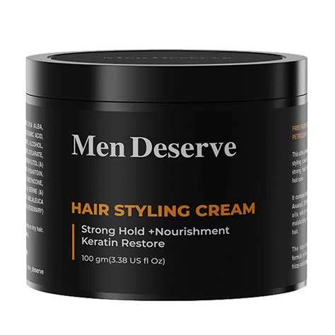 Buy Men Deserve Strong Hold Hair Styling Cream 100g Online At Best