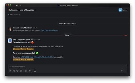 integrating comments in a next js blog with supabase and slack