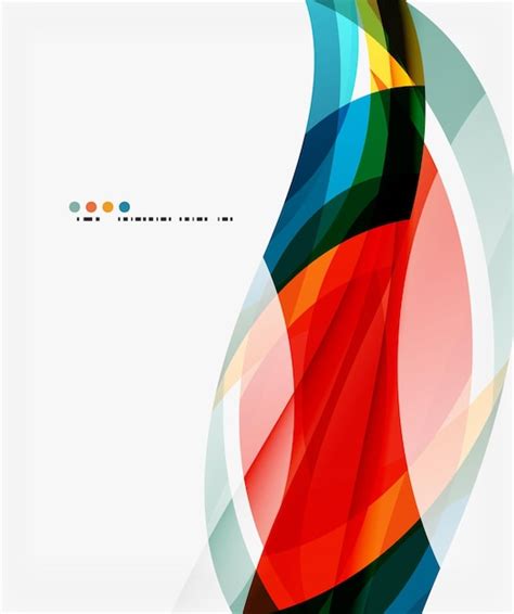 Premium Vector Colorful Geometric Wave Abstract Background