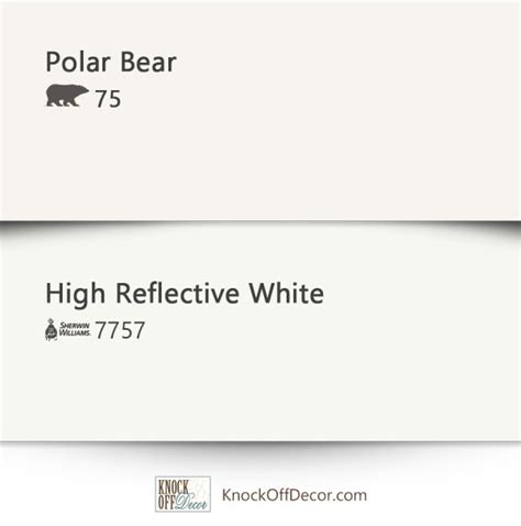 Behr Polar Bear 75 The True Behr White Paint Color KnockOffDecor
