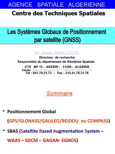 2 Gnss And Sbas Pdf Système De Positionnement Global Satellite De