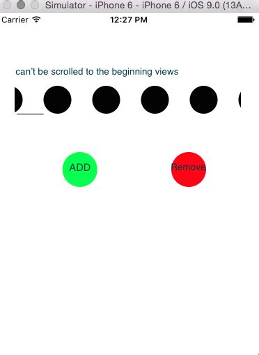 Objective C Ios 9 Uistackview Issue In Scrolling To Leading Edge