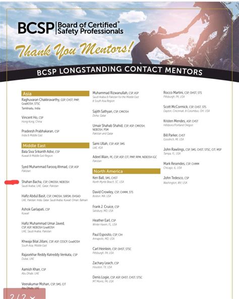 Shahan Bacha Csp Cmiosh On Linkedin Bcsp Asp Csp 10 Comments