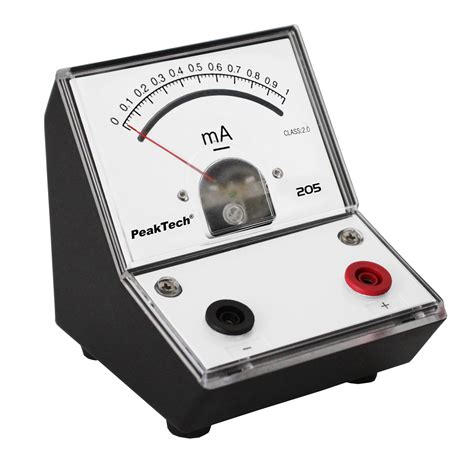 Peaktech® P 205 03 Analog Amperemeter 0 1 Ma Ed 205 0 1ma