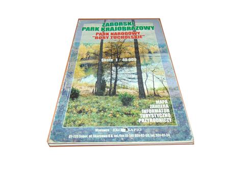 MAPA ZABORSKI PARK KRAJOBRAZOWY skala 1 40 000 5 zł Allegro pl