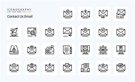 Email Line Icon Pack Vector Art At Vecteezy