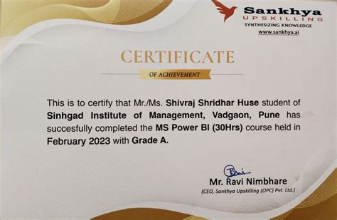 Im Happy To Share That I Have Successfully Completed The Ms Power Bi Certification Course