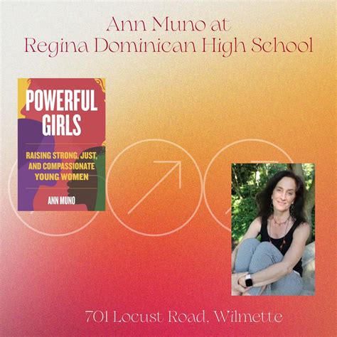Powerful Girls Ann Muno Author Talk At Regina Dominican Auditorium The Book Stall
