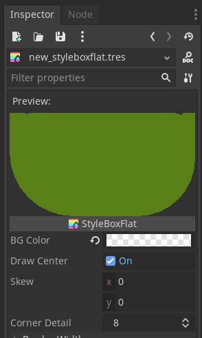 Use StyleBoxFlat To Cause Borders And Rounded Corners To Overflow