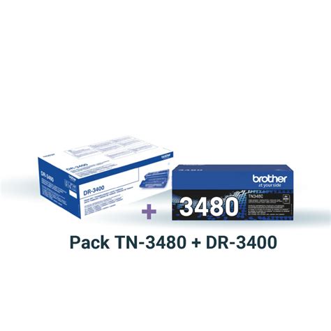 Pack Toner & Tambour, Haute Capacité pour Brother TN-3480 + DR-3400