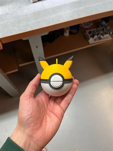 Pikachu Ball Magnetic Poké Ball Pokémon Ball By 3disam Makerworld