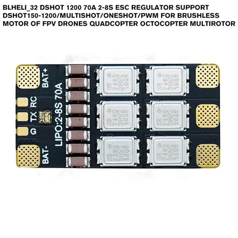 Blheli 32 Dshot 1200 70a 2 8s Esc Regulator Support Dshot150 1200 Mult