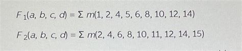 solved 1 9 31 instructions implement f1 using only 2 to 1