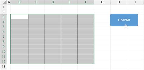 Como Criar Um Botão Para Limpar Células Do Excel Vba