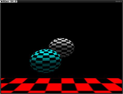 A Scene Rendered Using A Deferred Rendering Pipeline In Ngen