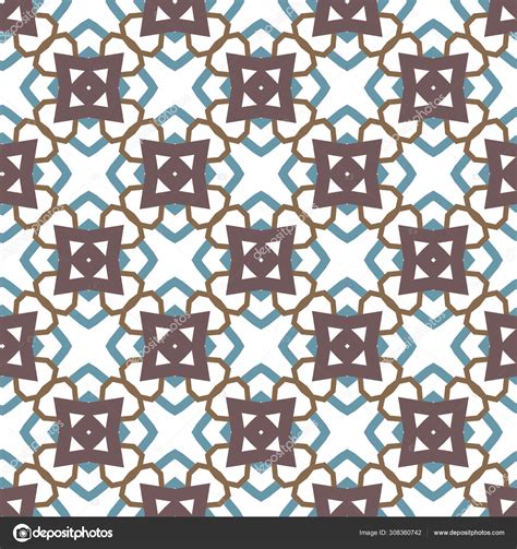 Seamless Vector Pattern Background Texture Geometric Ornamental Style Stock Vector By