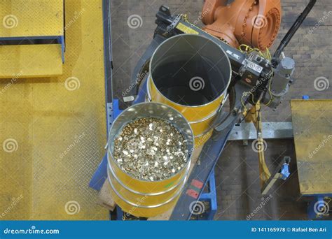 Money Robot Arm Pouring Coins In The Royal Australian Mint Canberra