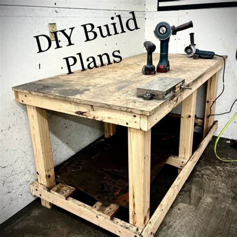 Simple 6ft X 3ft Heavy Duty Work Bench Diy Build Plans Pdf Digital P