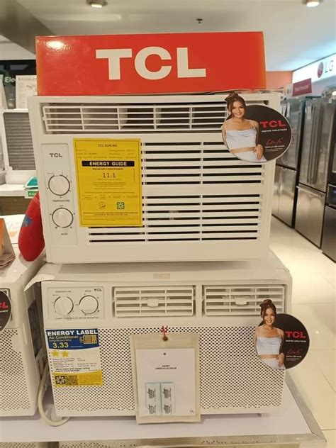 TCL WINDOW TYPE AIRCON MANUAL AND REMOTE NON INVERTER AND INVERTER TYPE TV Home Appliances