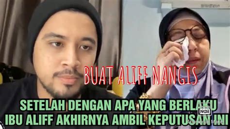 Setelah Hampir Seminggu Terpalit Kontrovesi Ini Keputusan Ibu Aliff