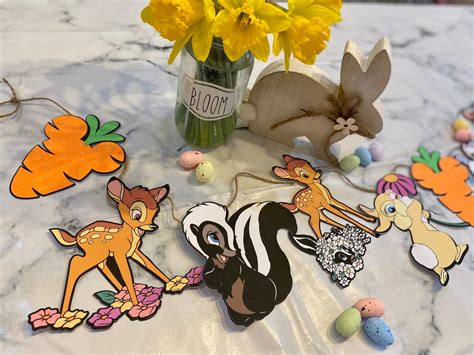 Disney Inspired Bambi Easter Spring Time Banner Etsy