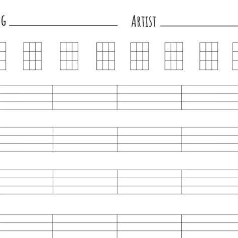 2 Finger Beginner Mandolin Chords Sheet Great For Beginners 1 Page