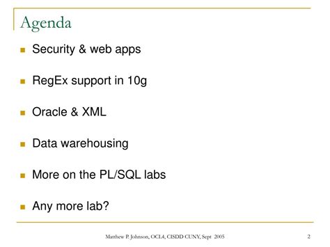 ppt ocl4 oracle 10 g sql and pl sql session 8 powerpoint