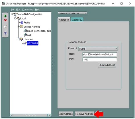 Oracle Listener Setup Active System LifeKeeper For Windows LIVE 8 7 1