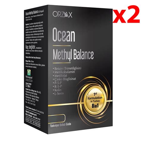 Orzax Ocean Methyl Balance Takviye Edici Gıda 30 Kapsül 2 Adet ...