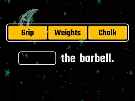 Weightlifting Complete The Sentence