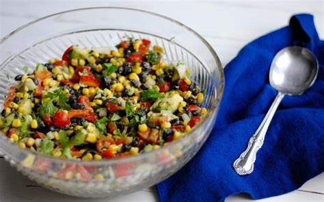 Black Bean Corn Avocado Salad Easy Real Food