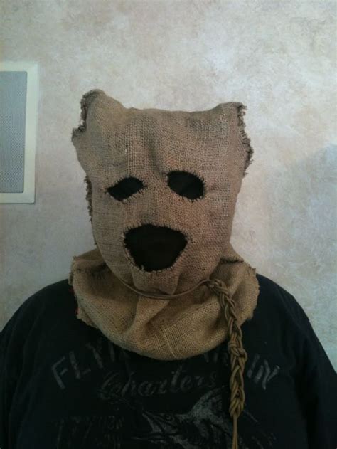 Burlap Mask Tutorial In 2025 Scarecrow Mask Scary Halloween Costumes