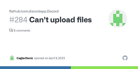 can t upload files · issue 284 · flathub com discordapp discord · github