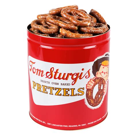 Dutch Pretzels Large Tin Tom Sturgis Pretzels