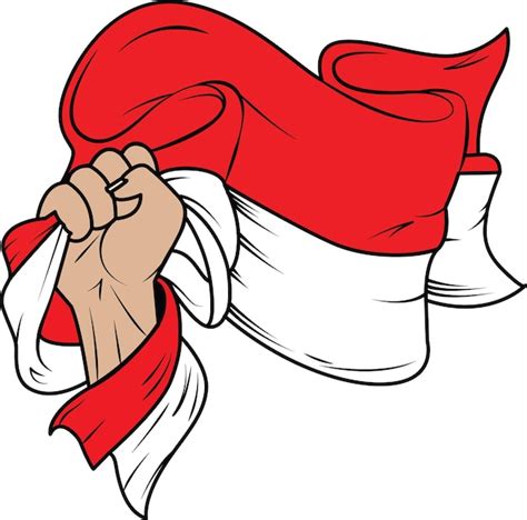 La Bandera De La Mano Vector Premium