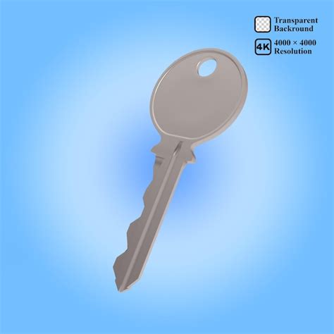 Premium Psd Key 3d Icon