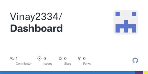 GitHub Vinay Dashboard