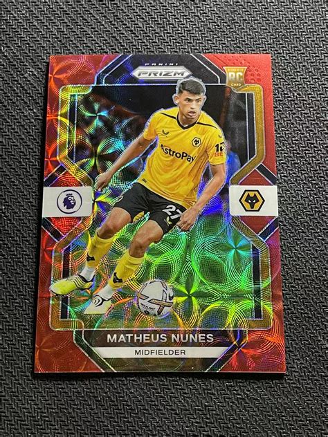 2022 23 Panini Prizm Matheus Nunes Rc Pz 狼队 新秀 马修斯 努内斯 红圈圈折 1530编 卡品如图