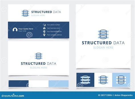 Structured Data Logo Design With Editable Slogan Branding Book And