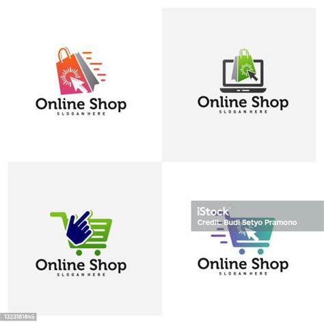 一套網店設計概念向量商店設計範本插圖向量圖形及更多互聯網圖片 互聯網 商務 商店 Istock