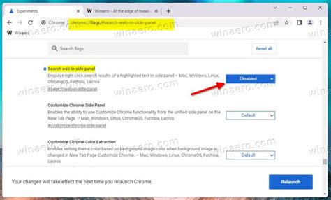 here s how to disable side search feature in chrome 107 and above