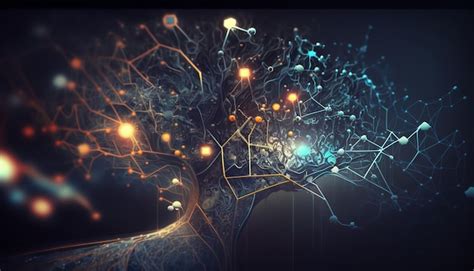 Premium Photo Technology Neural Network Background Imagegenerative Ai