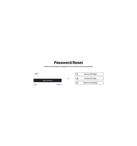 Bootstrap Free Password Reset Form Snippet BootstrapBrain
