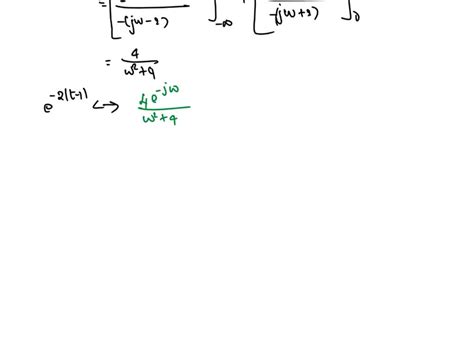 Solved 221 Using The Fourier Transform Pair Table And Properties Of